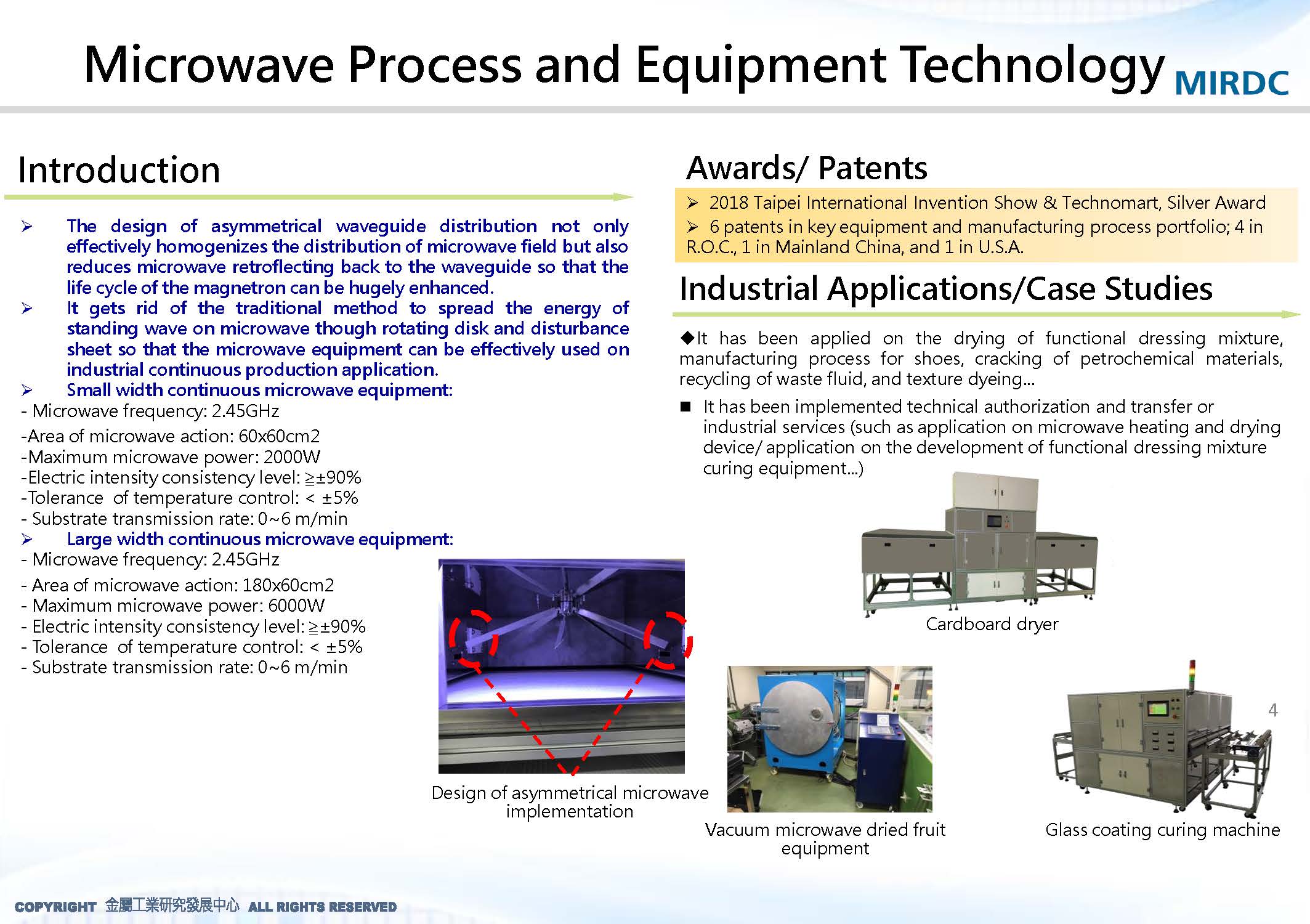 Selected Achievements-Metal Industries Research & Development Centre